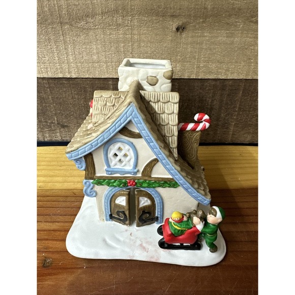 PartyLite | Accents | Santas Workshop Christmas Tealight Candle Holder ...